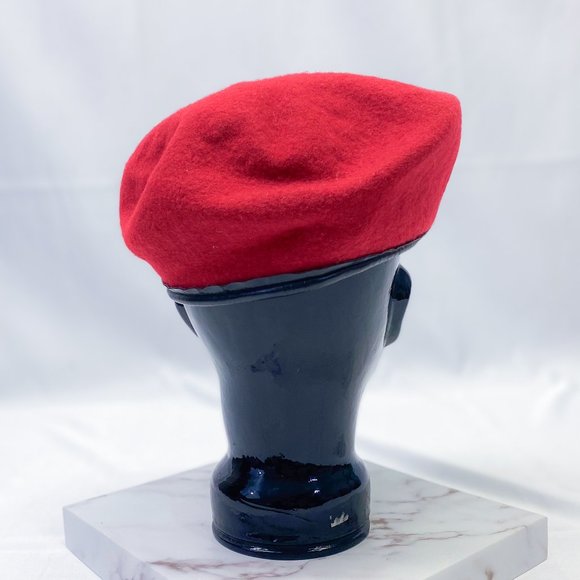 Bancroft | Accessories | Vintage Bancroft Beret Red Military Cap0 Wool ...
